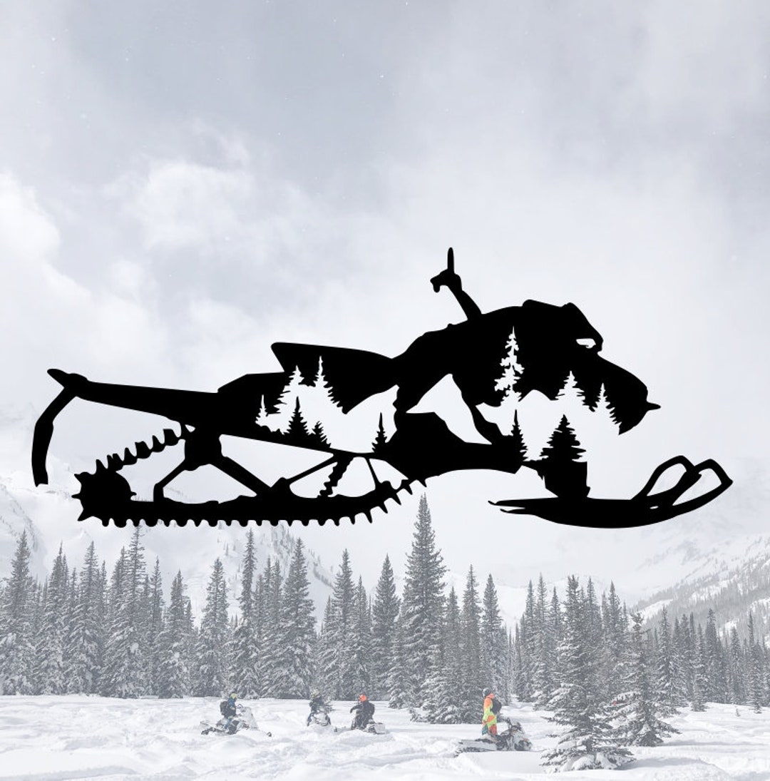 Skidoo Metal Wall Art, Snowmobile Metal Sign, Ski-doo Mancave Sign, Ski ...