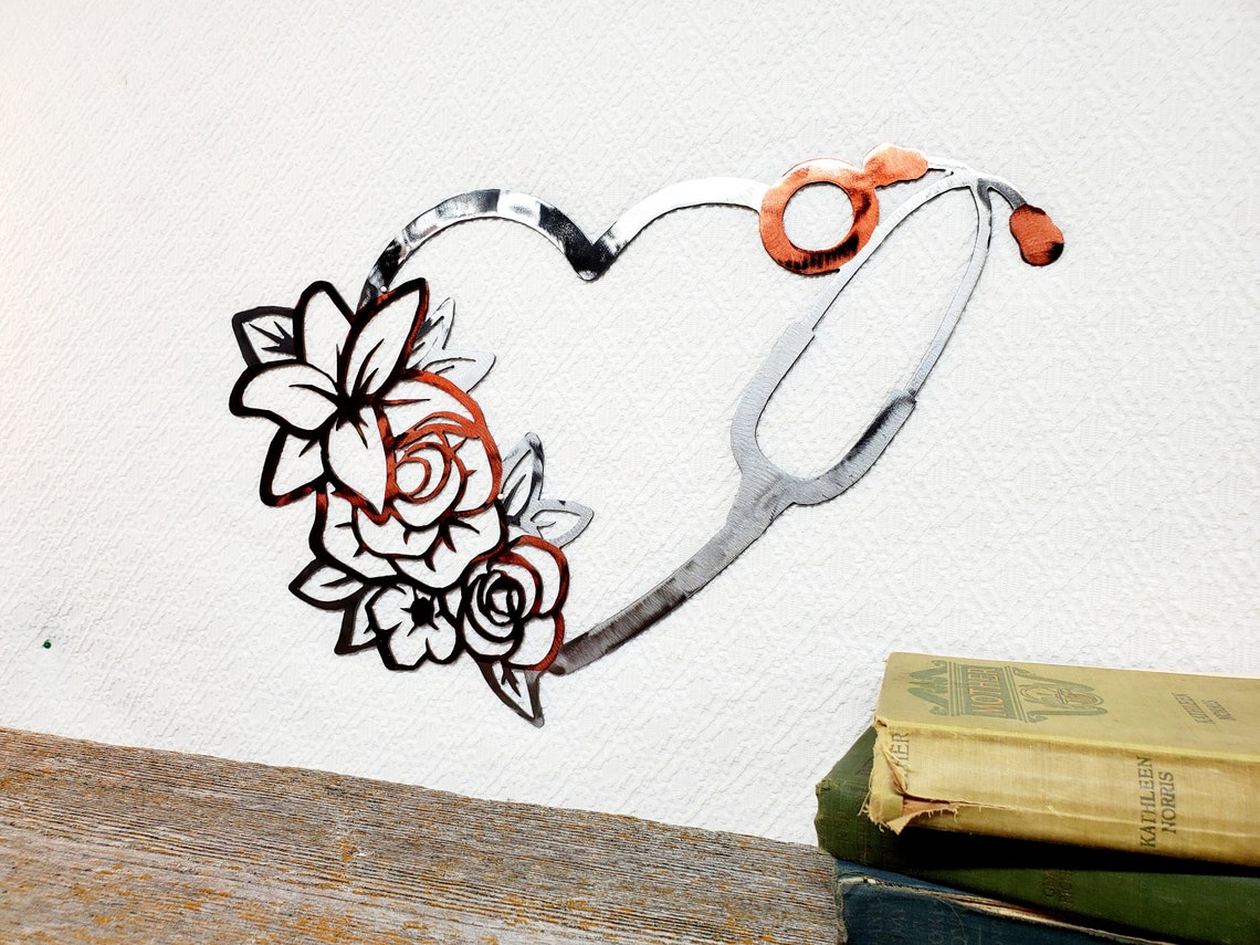 Stethoscope Wall Hanging, Stethoscope Decor, Metal Wall Art - Etsy