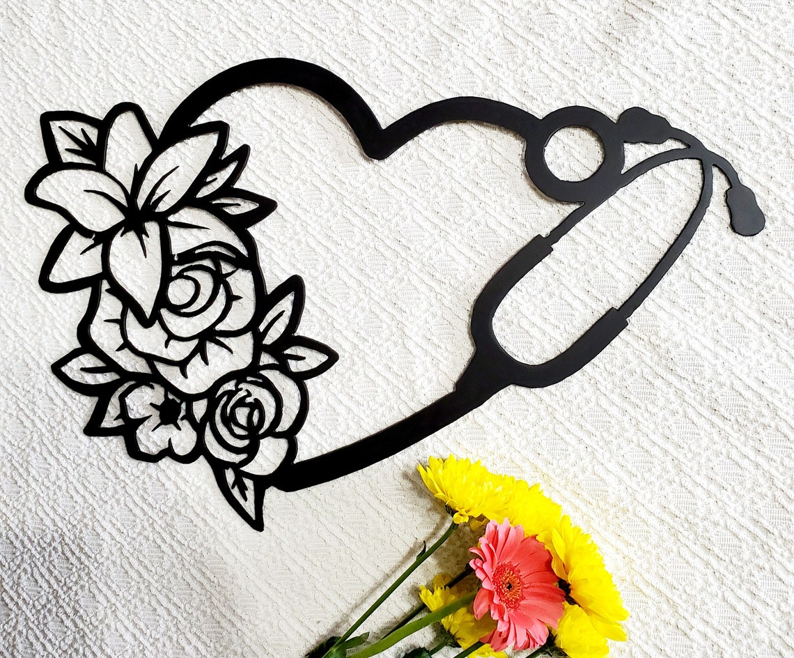 Stethoscope Wall Hanging, Stethoscope Decor, Metal Wall Art - Etsy