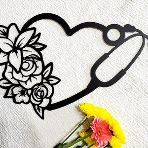 Stethoscope Wall Hanging, Stethoscope Decor, Metal Wall Art - Etsy