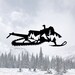 Skidoo Metal Wall Art, Snowmobile Metal Sign, Ski-doo Mancave Sign ...