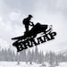 Skidoo Metal Wall Art, Snowmobile Metal Sign, Ski-doo Mancave Sign ...