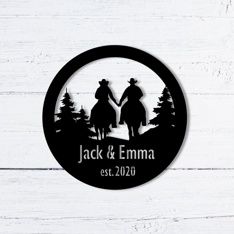 Western Couples Monogram Personalized Western Wedding Gifts - Etsy