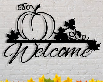 Welcome Fall Metal - Etsy