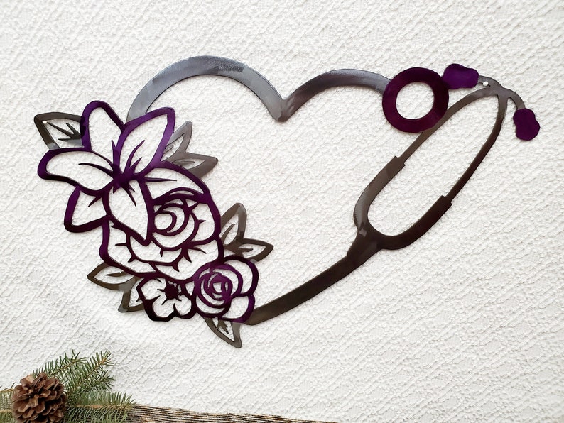 Stethoscope Wall Hanging, Stethoscope Decor, Metal Wall Art - Etsy