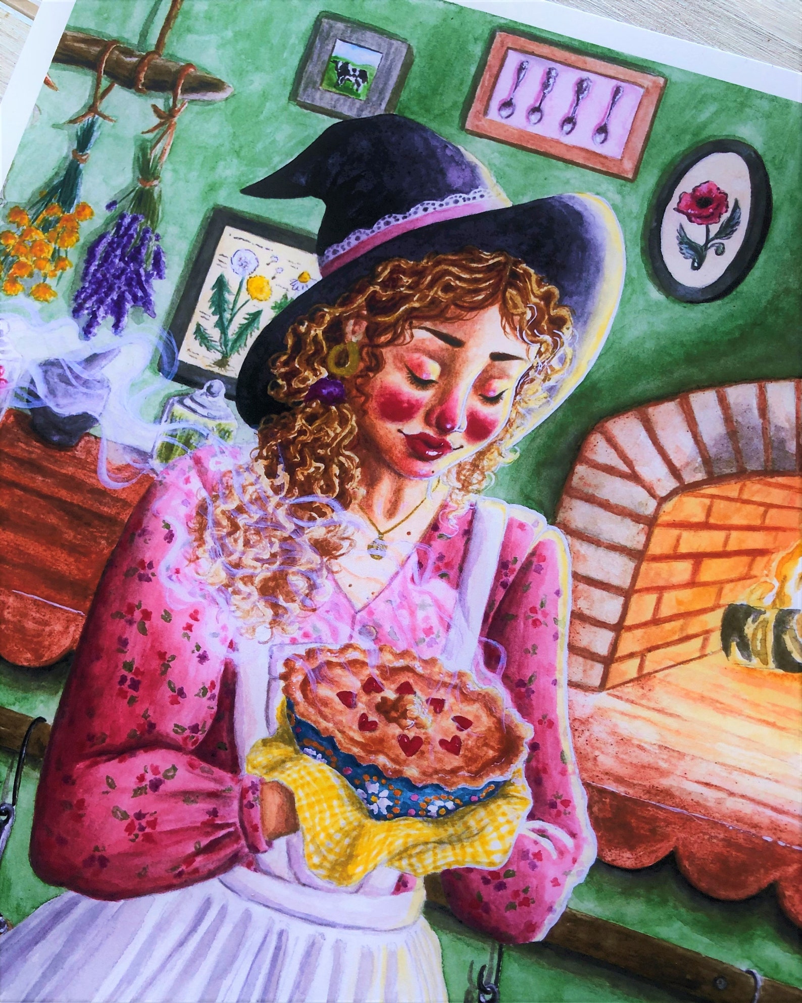 Kitchen Witch Witch Art Cottagecore Witch Print Kitchen | Etsy