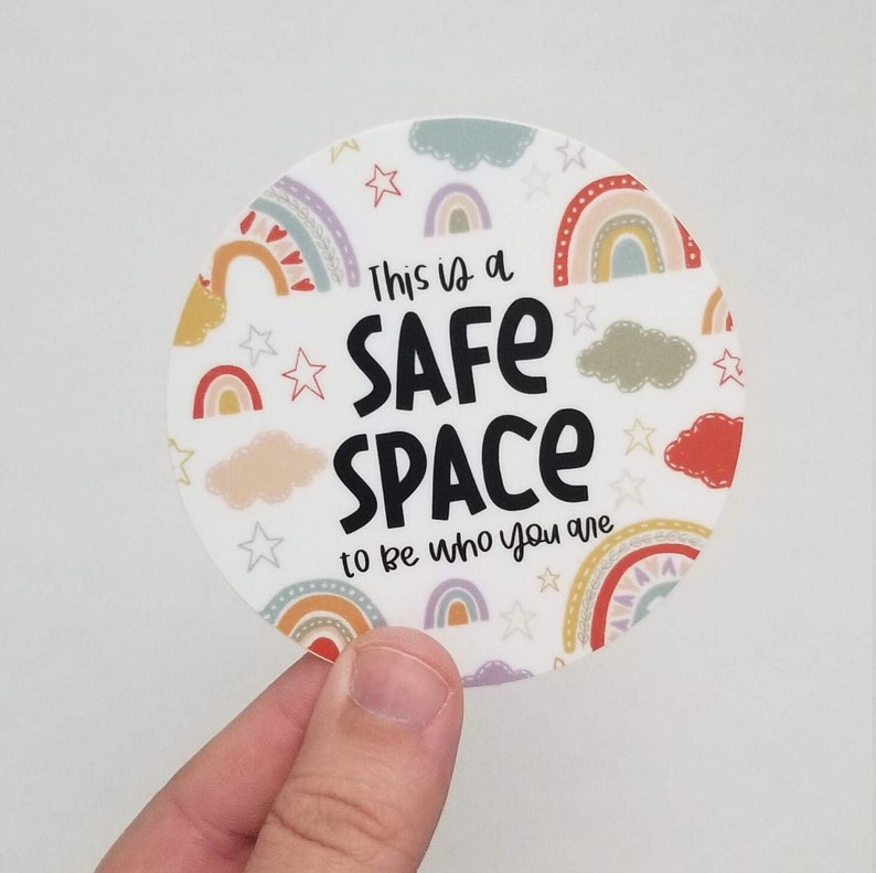 Safe Space Sticker LGBTQ Ally Sticker This is a Safe - Etsy