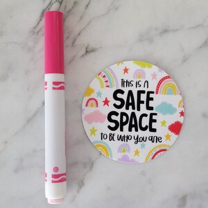 Safe Space Sticker LGBTQ Ally Sticker This is a Safe Space to Be Who ...