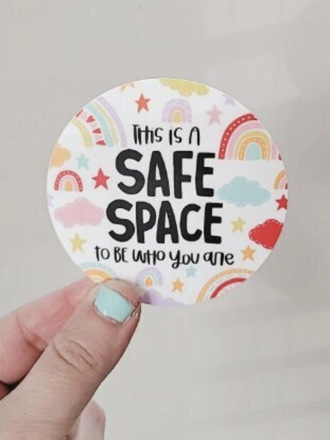 Safe Space Sticker LGBTQ Ally Sticker This is a Safe Space to Be Who ...