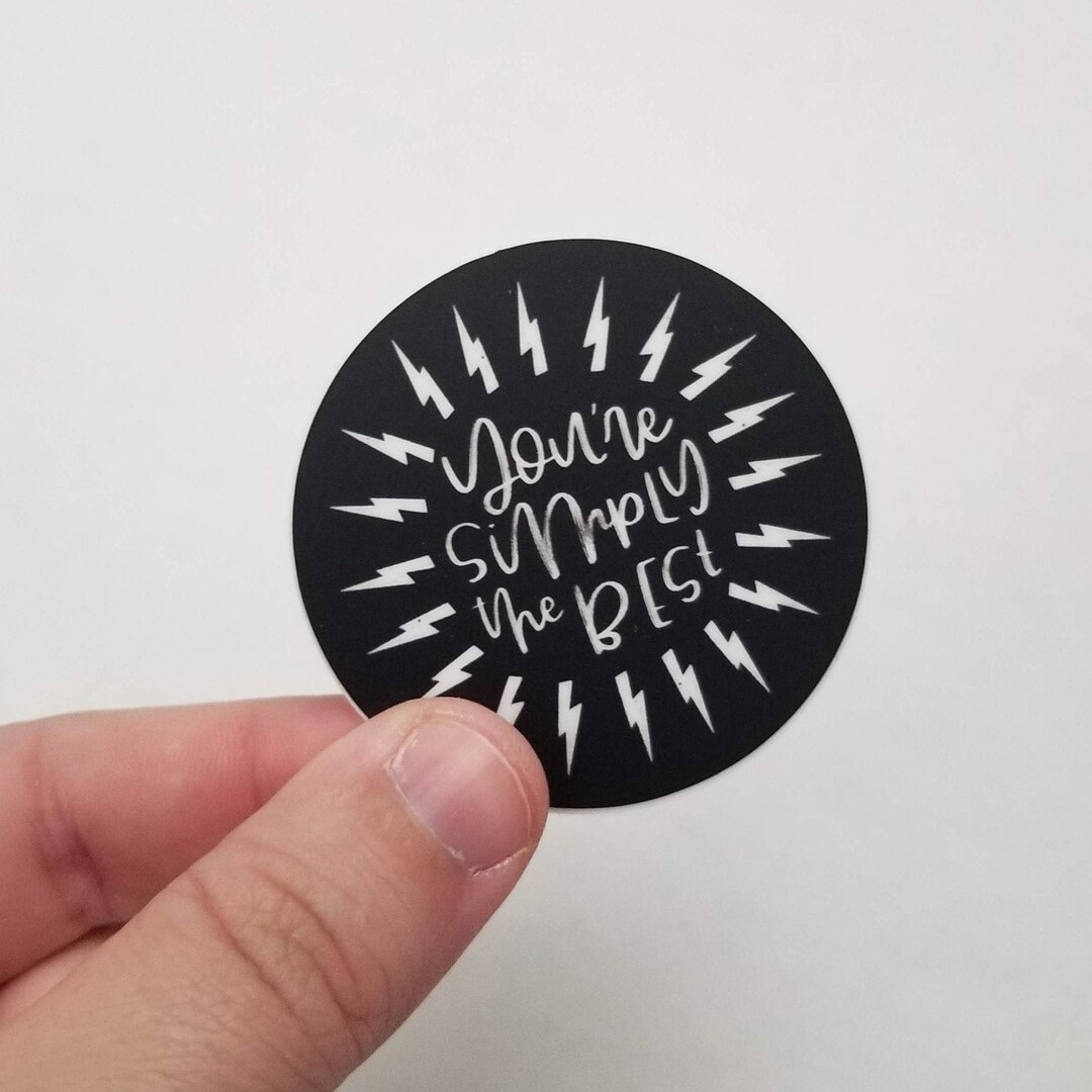 Simply the Best David Sticker Pop Culture Sticker Circle - Etsy