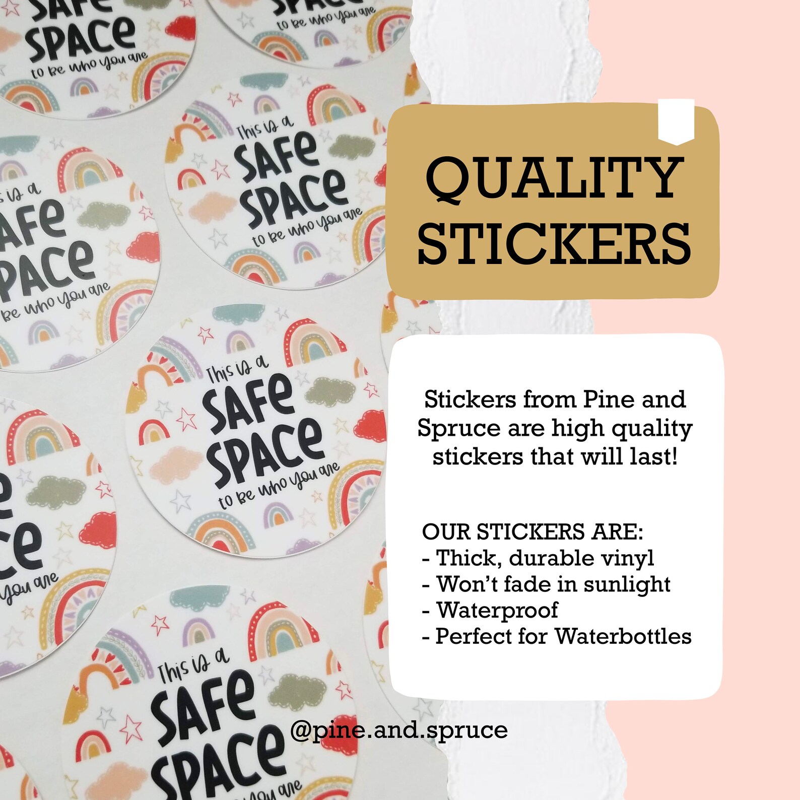 Safe Space Sticker LGBTQ Ally Sticker This is a Safe - Etsy