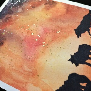 Wolf Print | Original Wolf Artwork | Hand Embellished | Animal Lover ...