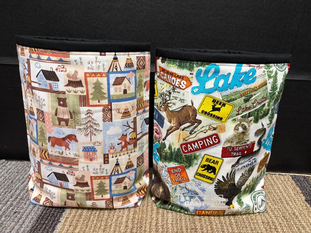 Wilderness - Fabric Trash Bag - Etsy