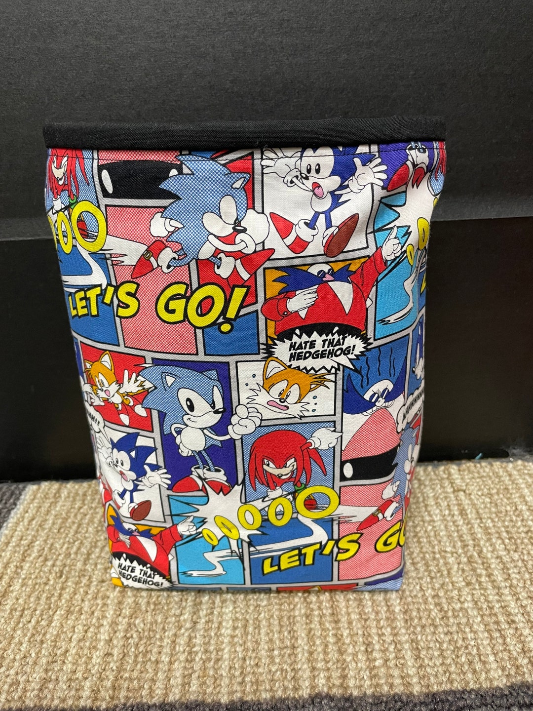Sonic the Hedgehog Fabric Trash Bag - Etsy