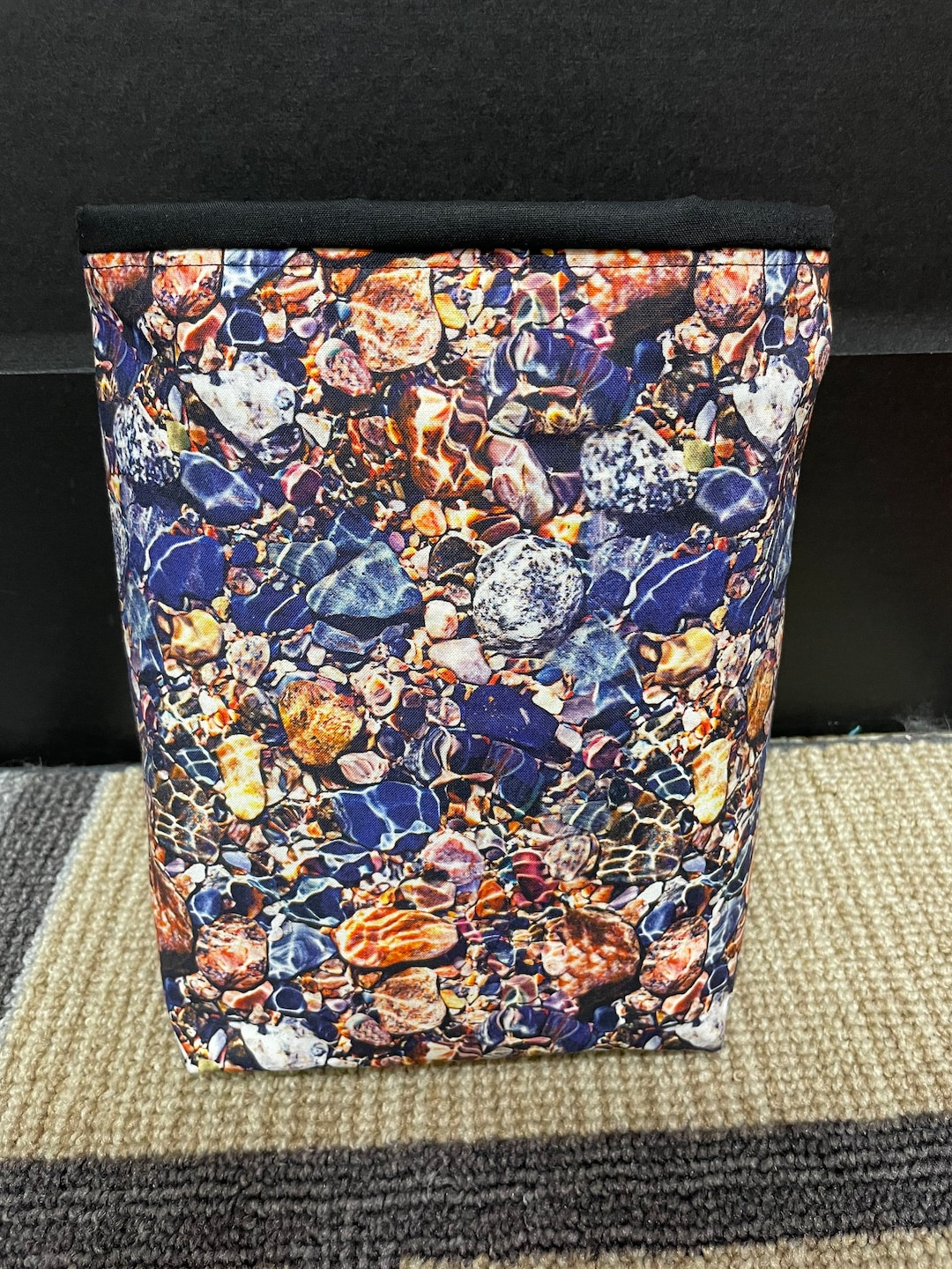 River Rocks - Fabric Trash Bag - Etsy