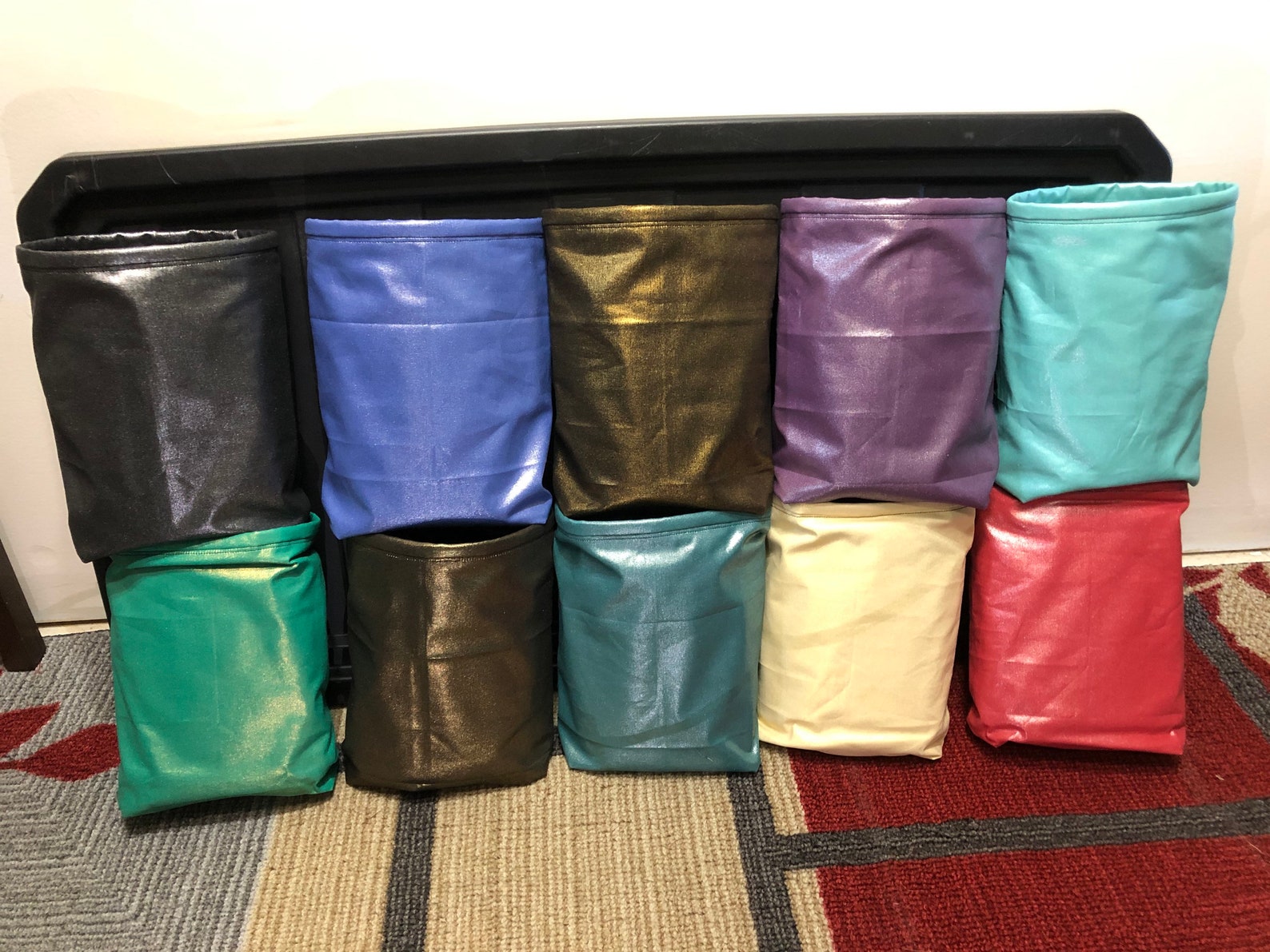 Metallic assorted Colors Fabric Trash Bag - Etsy