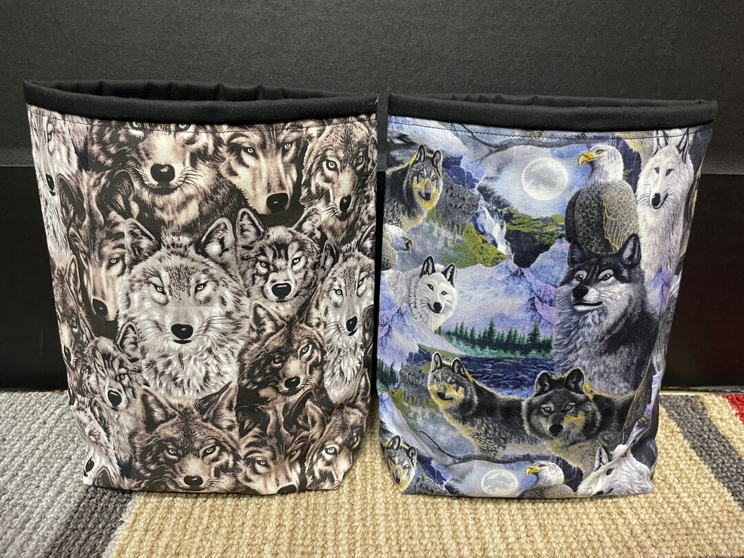 Wolves - Fabric Trash Bag - Etsy