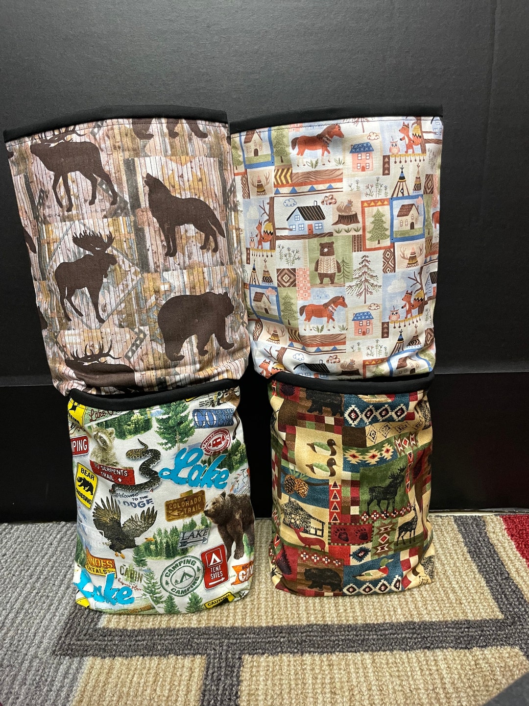 Wilderness - Fabric Trash Bag - Etsy