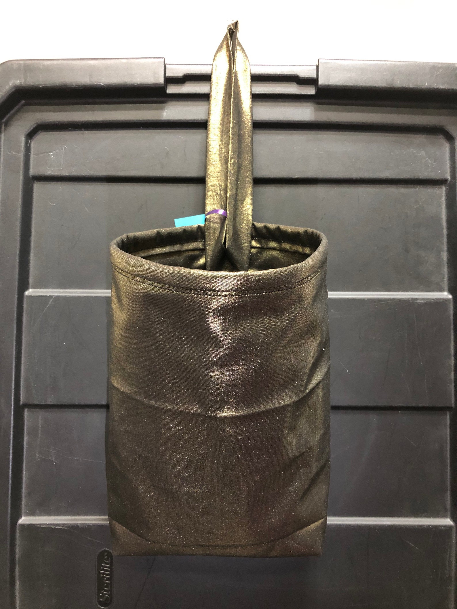 Metallic assorted colors Fabric Trash Bag | Etsy