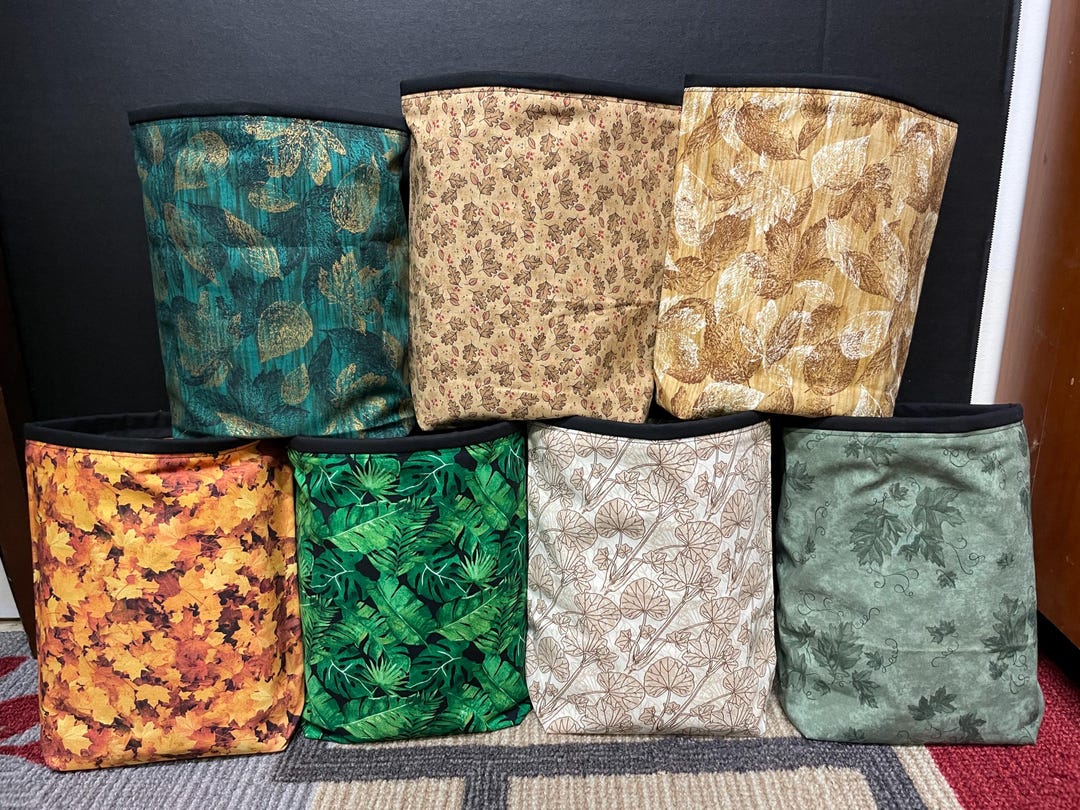 Leaves - Fabric Trash Bag - Etsy