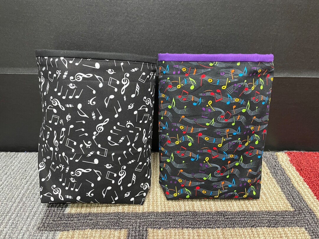 Music Notes - Fabric Trash Bag - Etsy