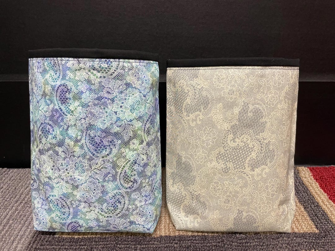 Lacy Flowers - Fabric Trash Bag - Etsy