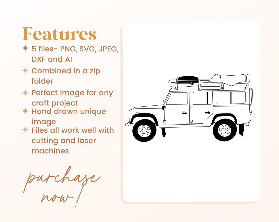 Land Rover Defender Silhouette Outline Cut File Defender Silhouette ...