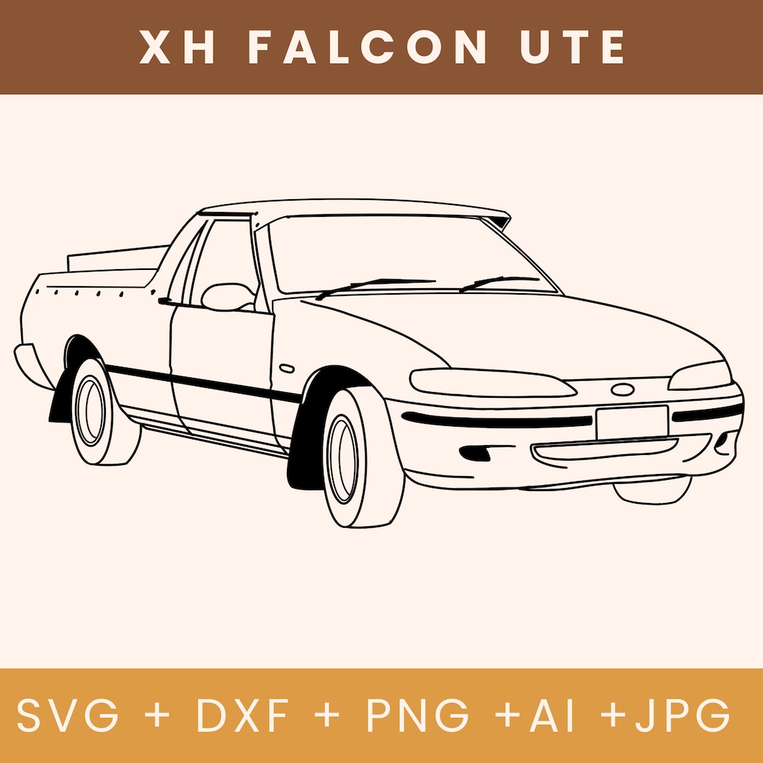 XH Ford Falcon Svg Ford Falcon Ute Png Xh Falcon Ute Falcon Xh Dxf Xh ...
