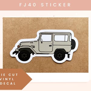 FJ40 Toyota Sticker Land Cruiser Sticker Classic 40 Series Decal Toyota ...