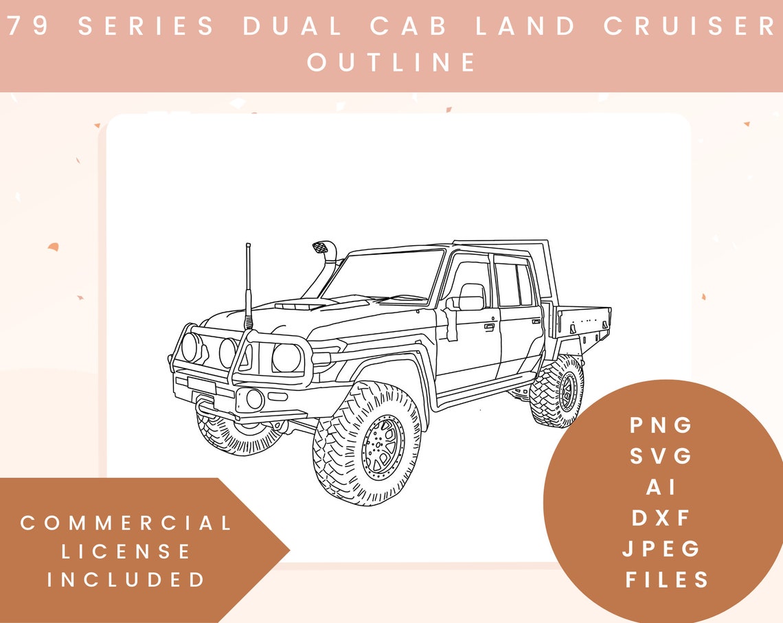 79 Series Toyota Land Cruiser Cut and Laser File Digital Download ...