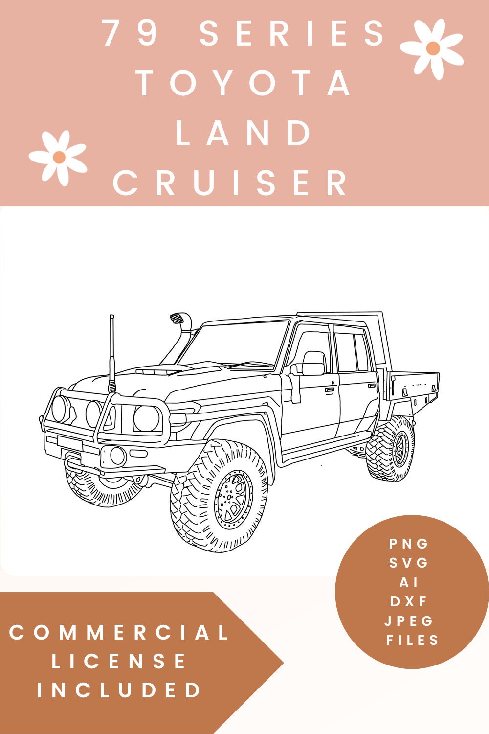 79 Series Toyota Land Cruiser Cut and Laser File Digital Download ...