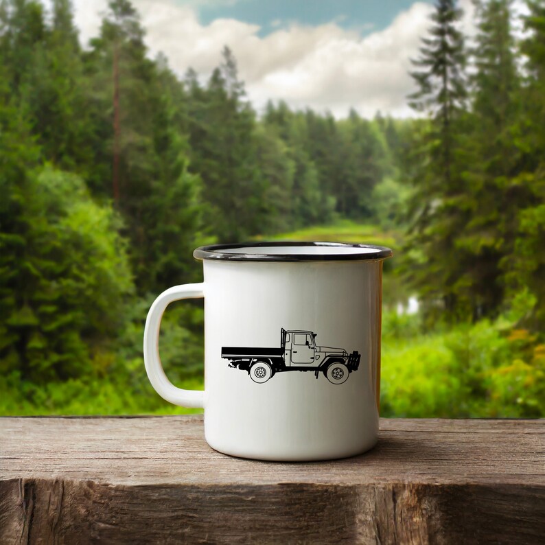 Toyota 40 Series Land Cruiser Ute Cut File FJ40 Outline Vintage 4x4 ...