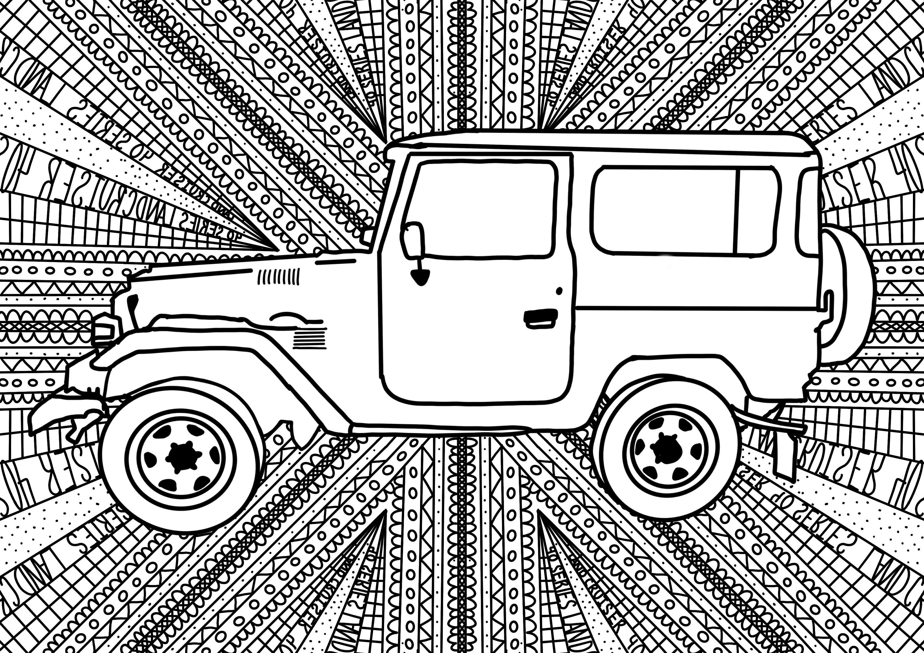 Land Cruiser Coloring Pages