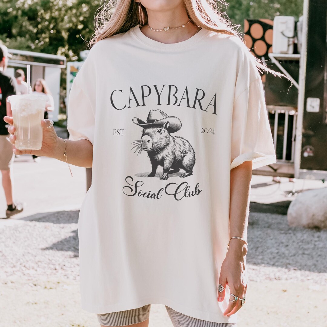 Capybara Shirt Capybara Tshirt Capybara Social Club T Shirt Capybara ...