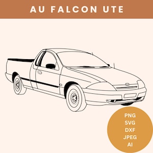 Au Ford Falcon Svg Ford Falcon Ute Png Au Falcon Ute Falcon Au Dxf Au ...