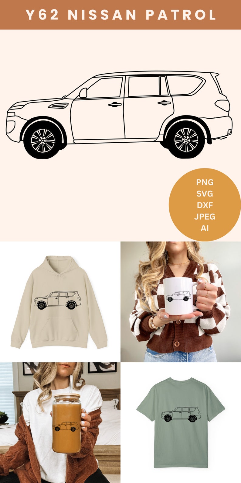 Y62 Nissan Patrol SVG Y62 PNG Download Nissan Patrol Dxf Y62 SVG File ...