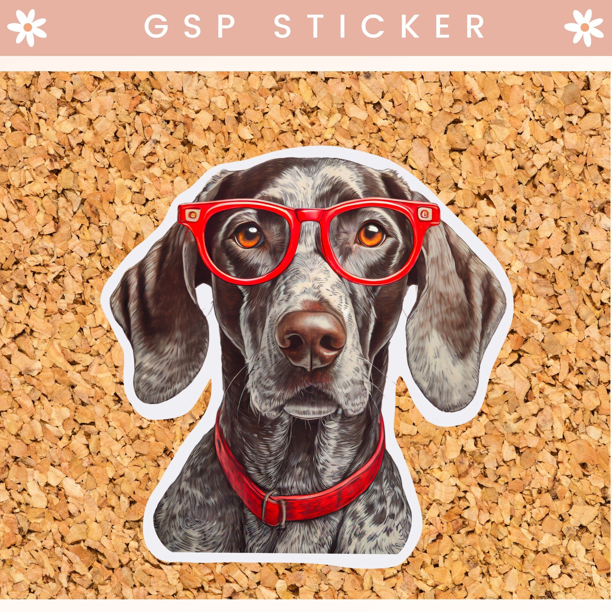 GSP Sticker German Shorthaired Pointer Sticker Funny Dog Lover Gift Gsp ...
