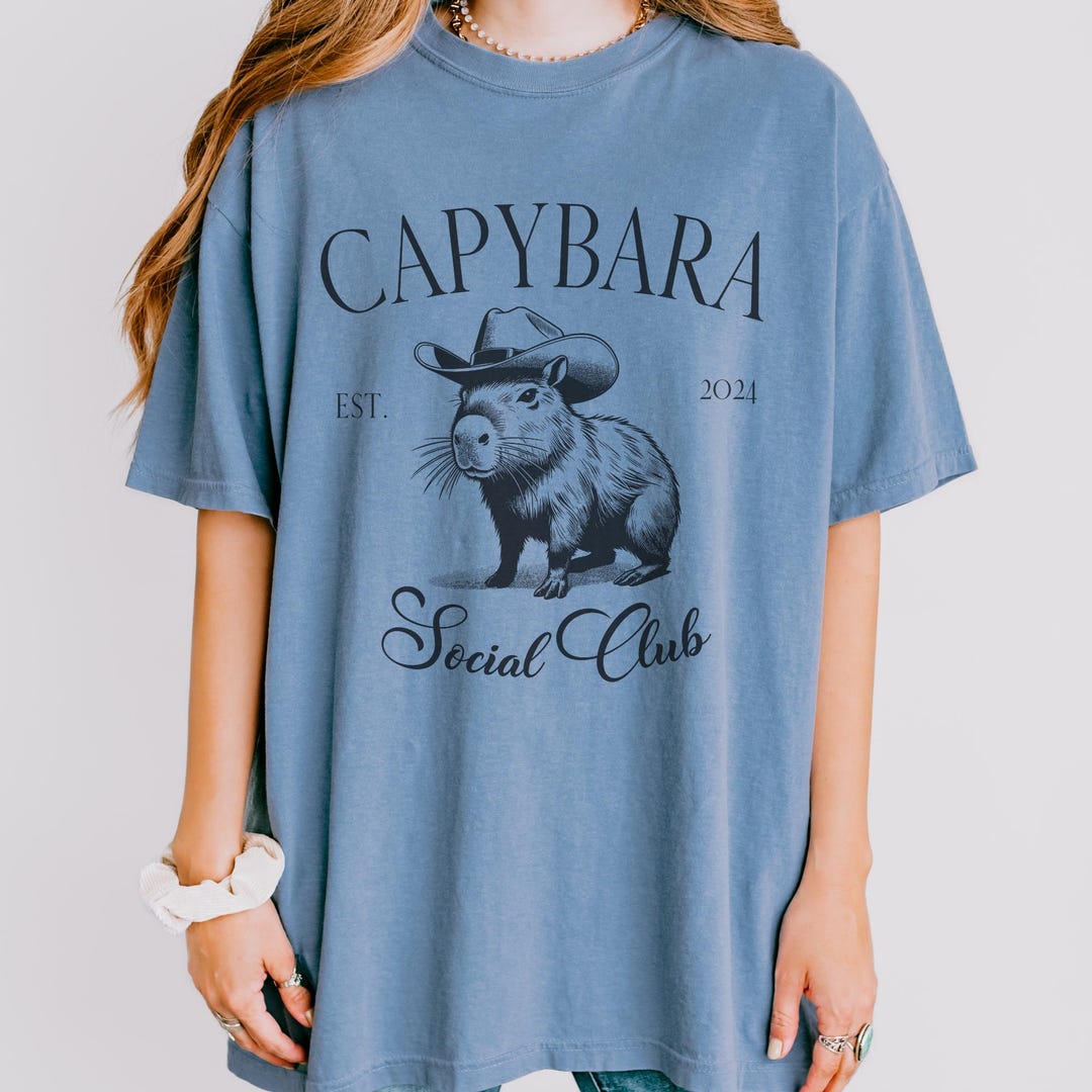 Capybara Tshirt Capybara Shirt Capybara Social Club T Shirt Capybara ...