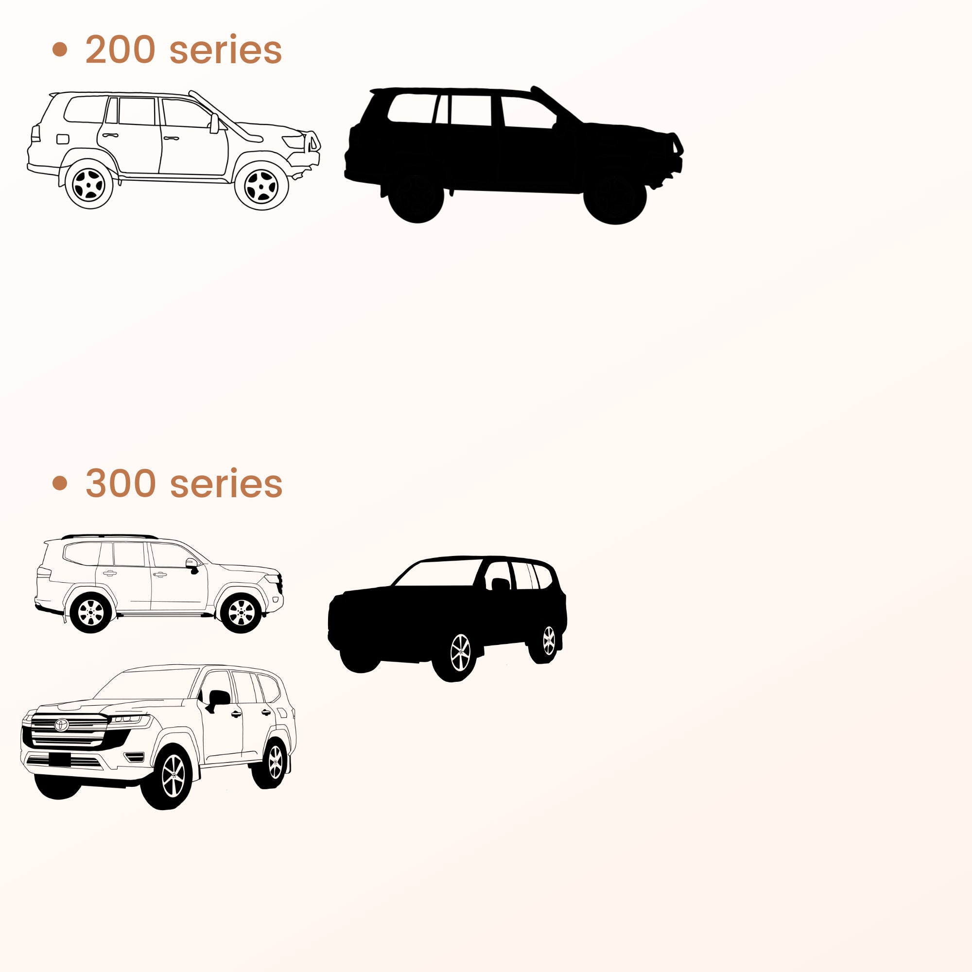 Offroad Vehicle SVG Bundle 4x4 Designs Land Cruiser Svg Nissan - Etsy