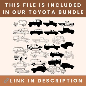 Toyota Prado Svg Prado Wagon Png Land Cruiser Prado Laser File Prado ...