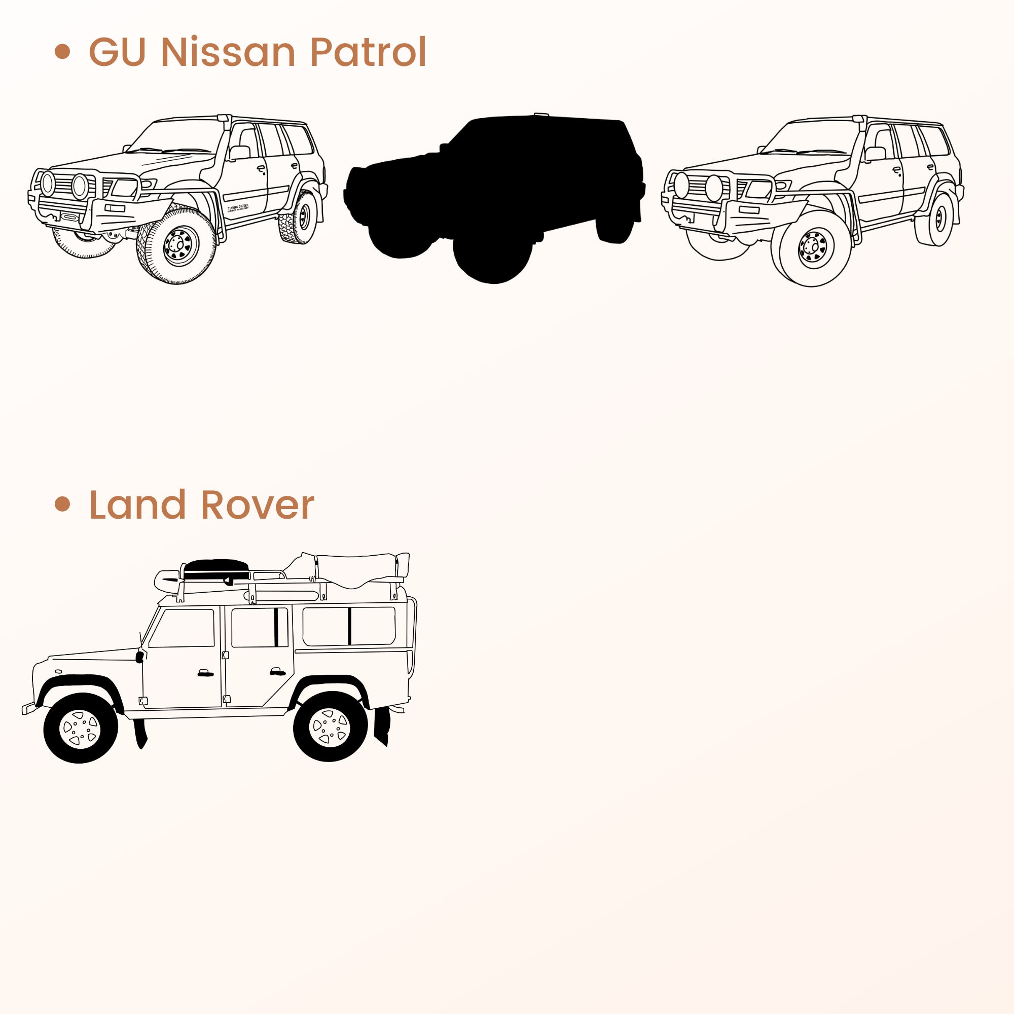 Offroad Vehicle SVG Bundle 4x4 Designs Land Cruiser Svg Nissan - Etsy