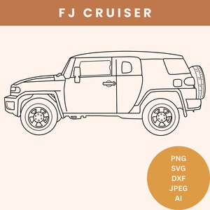 FJ Cruiser svg FJ Cruiser toyota png Land Cruiser FJ Cruiser Vektor ...