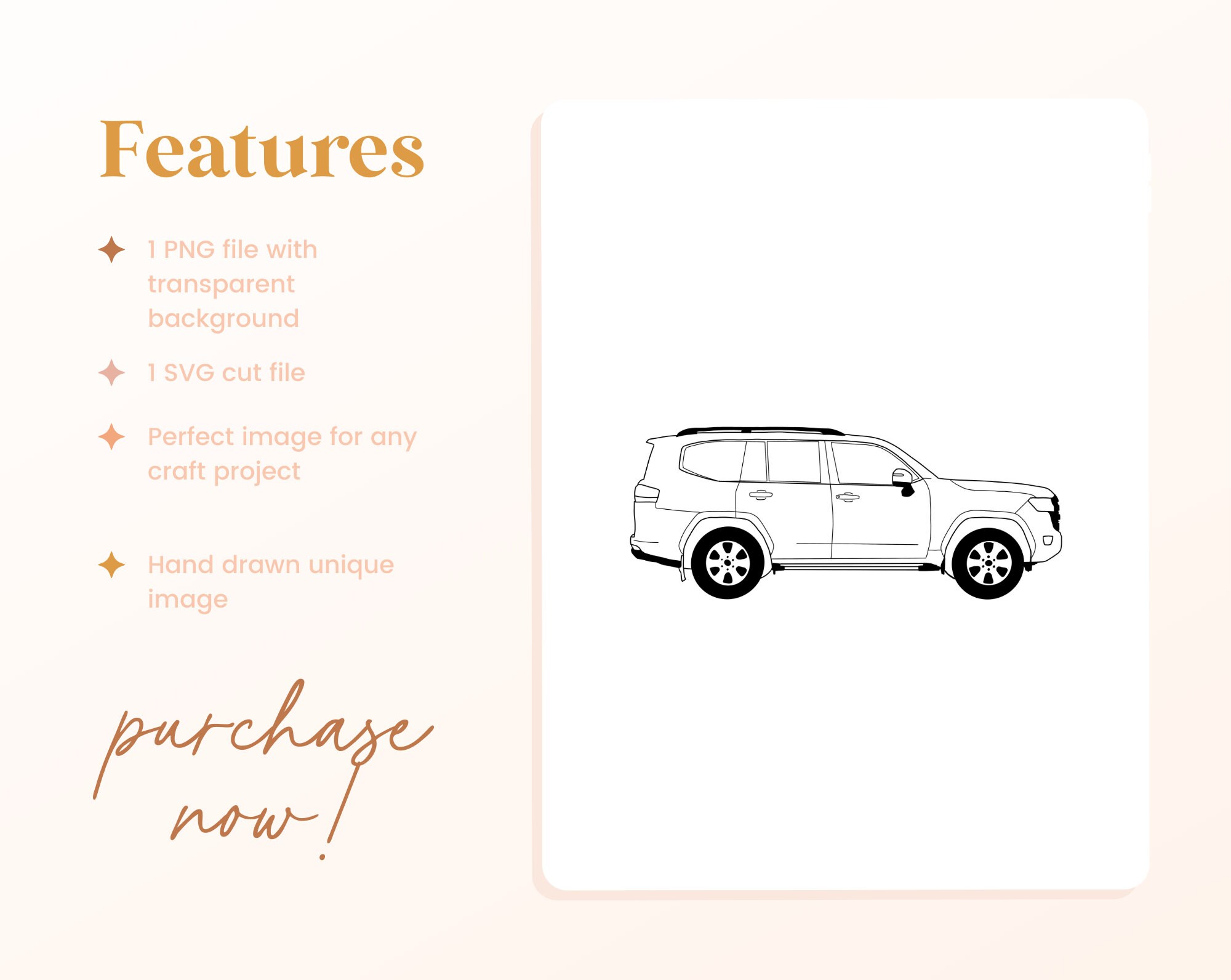 300 Series Land Cruiser Svg Toyota Outline 4x4 Svg Land Cruiser 300 Cut ...