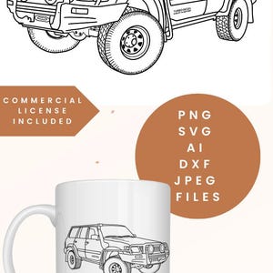 GU Nissan Patrol Wagon Outline Digital Download Svg Patrol Gu Patrol ...