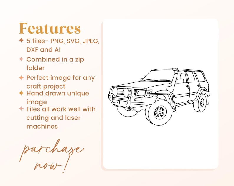 Nissan Patrol SVG Wagon Outline Digital Download Svg Patrol Gu Patrol ...