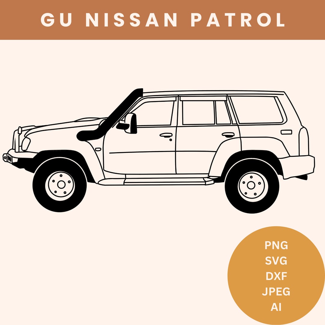 GU Nissan Patrol SVG Gu Png Download Nissan Patrol Dxf Gu SVG File ...