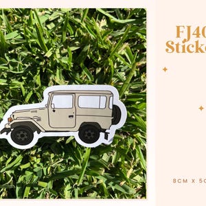 FJ40 Toyota Sticker Land Cruiser Sticker Classic 40 Series Decal Toyota ...