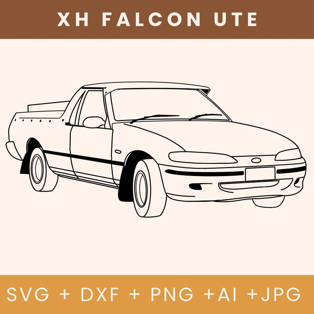 XH Ford Falcon Svg Ford Falcon Ute Png Xh Falcon Ute Falcon Xh Dxf Xh ...