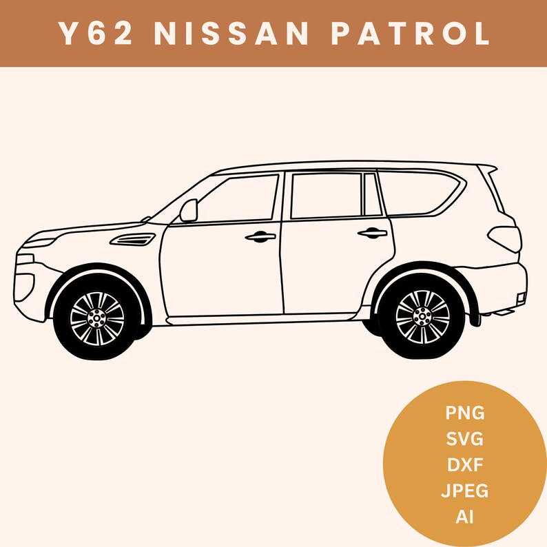 Y62 Nissan Patrol SVG Y62 PNG Download Nissan Patrol Dxf Y62 SVG File ...
