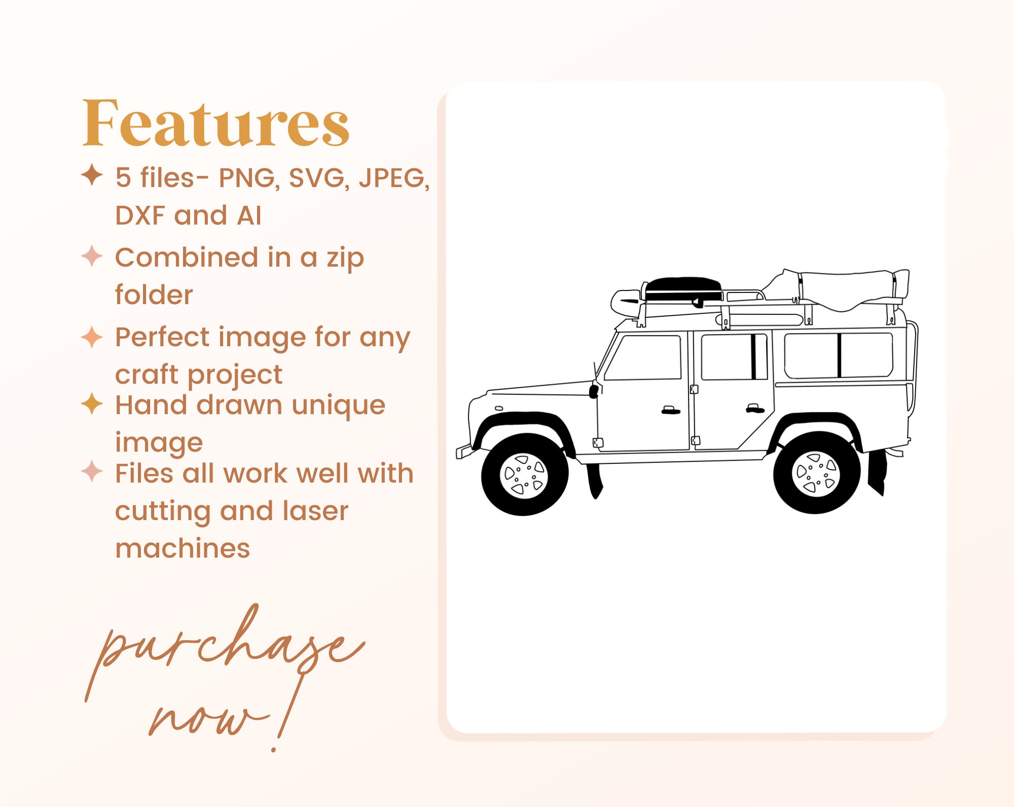 Land Rover Defender Silhouette Outline Cut File Defender - Etsy